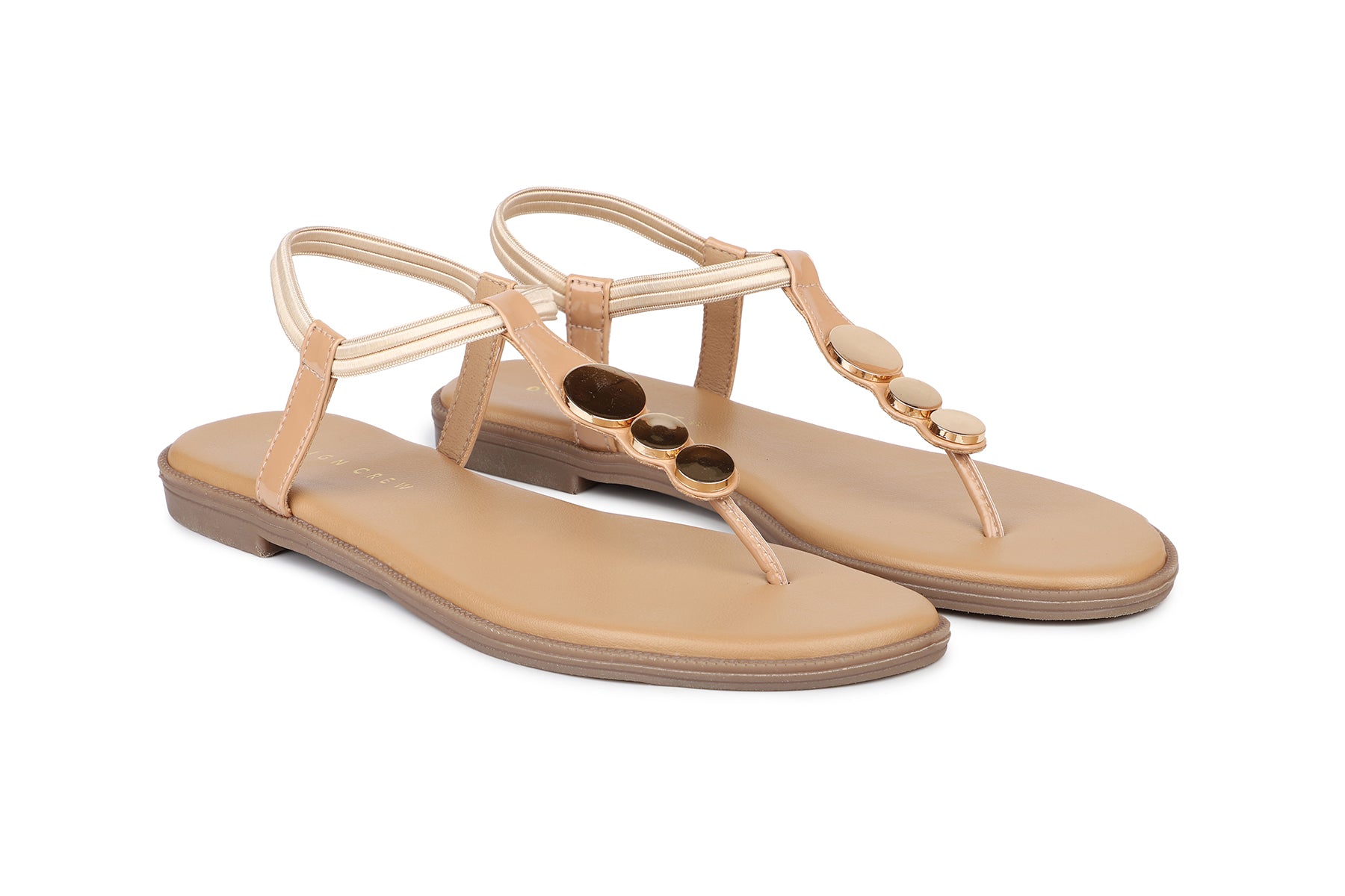 Women Beige Slides Sandals – ShoeTree